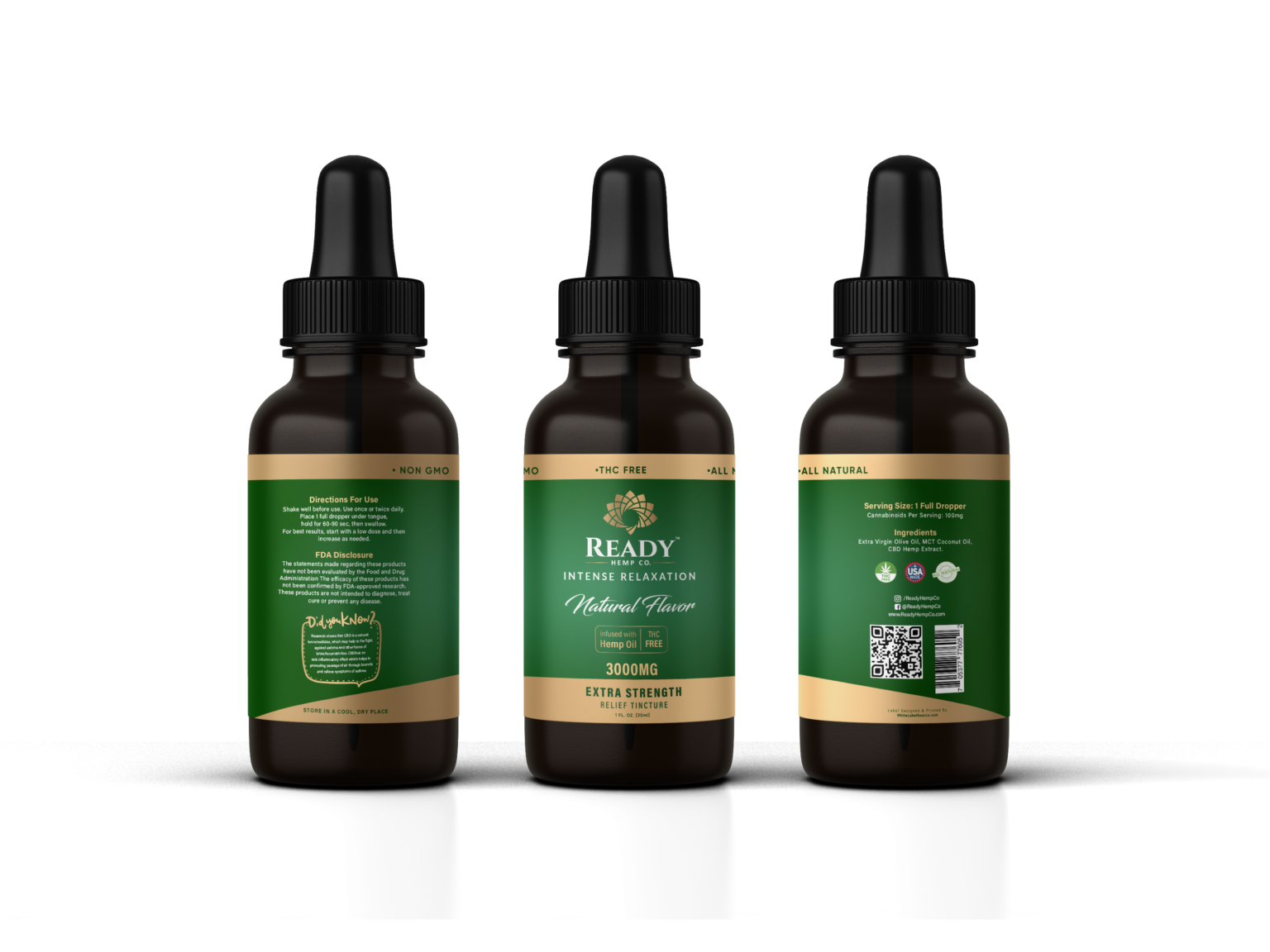 Extra Strength CBD Tincture - 1oz - Intense Relaxation All Natural ...